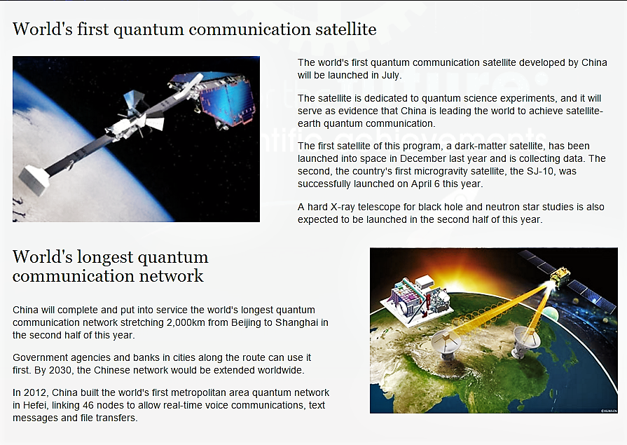 Reaching for the Future in "SET" - China's Scientific Achievements ...